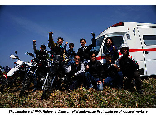 The Disaster Relief Motorcycle FleetComprising Doctors and Other ...